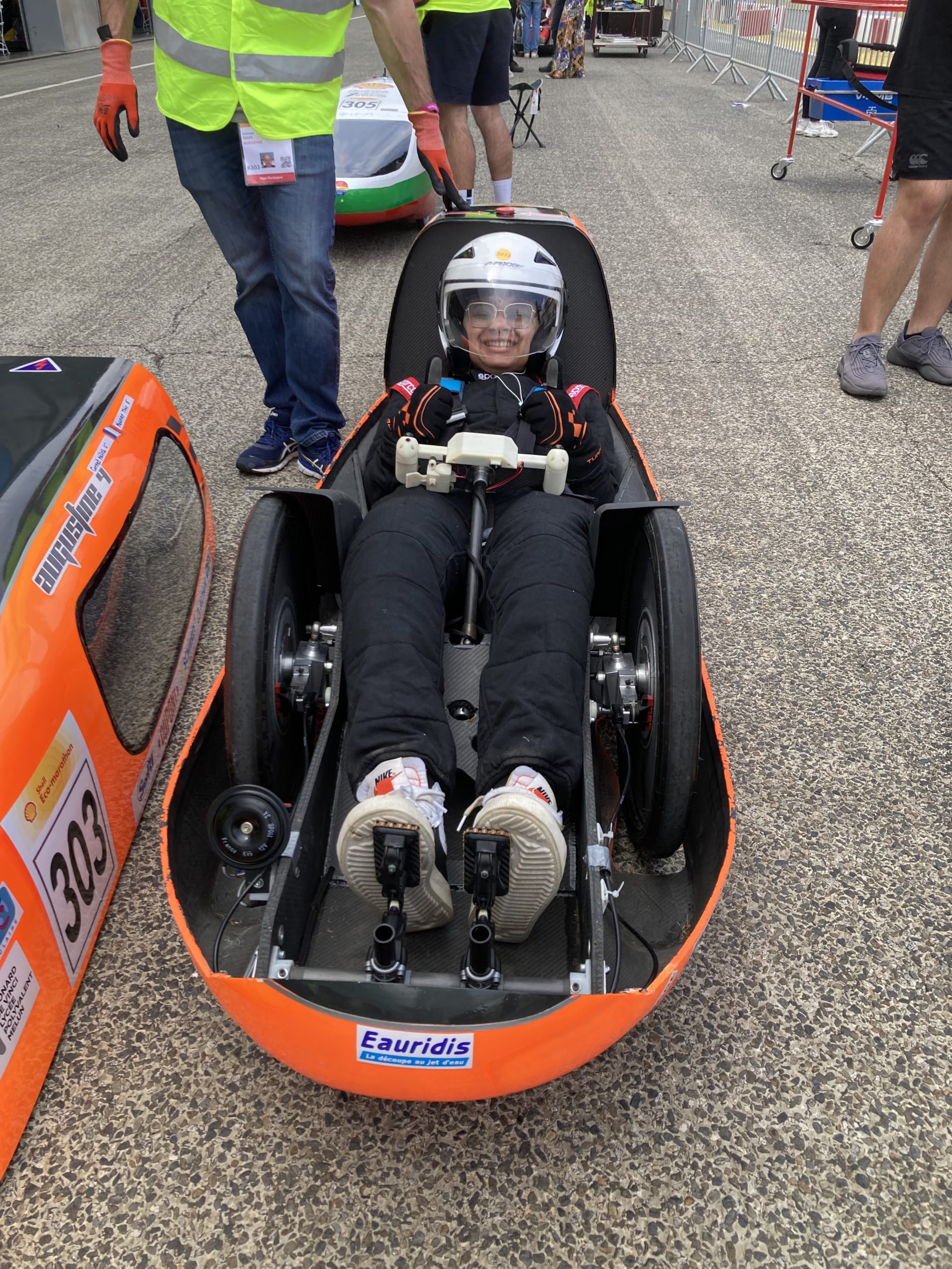 Véhicule AUGUSTINE au Shell Eco-marathon 2023 – Lycée Léonard de Vinci